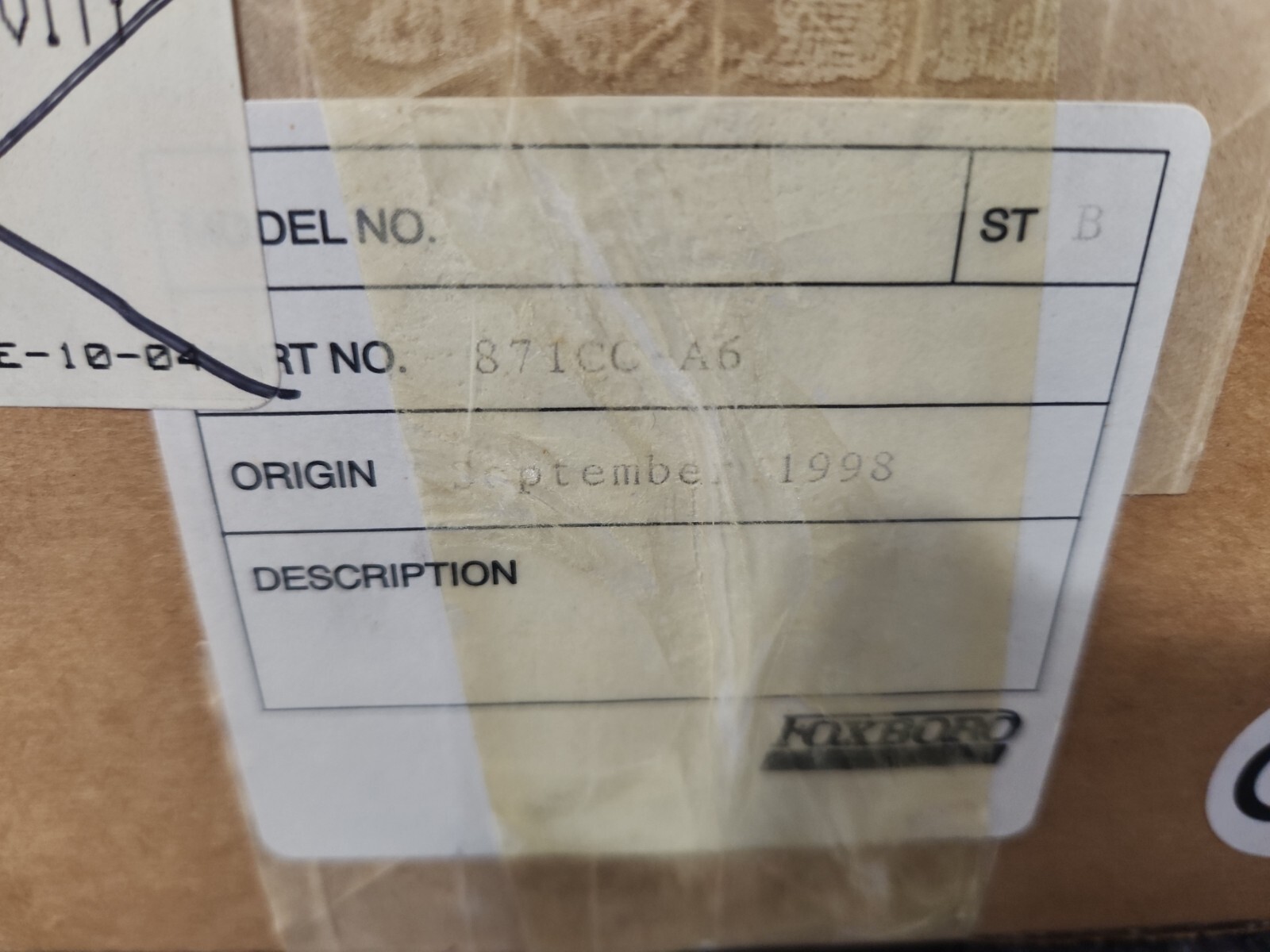 🆕️ Foxboro 871CC-A6 Style B Conductivity Sensor ⚡️🇺🇸 SHIP+WARRANTY | eBay