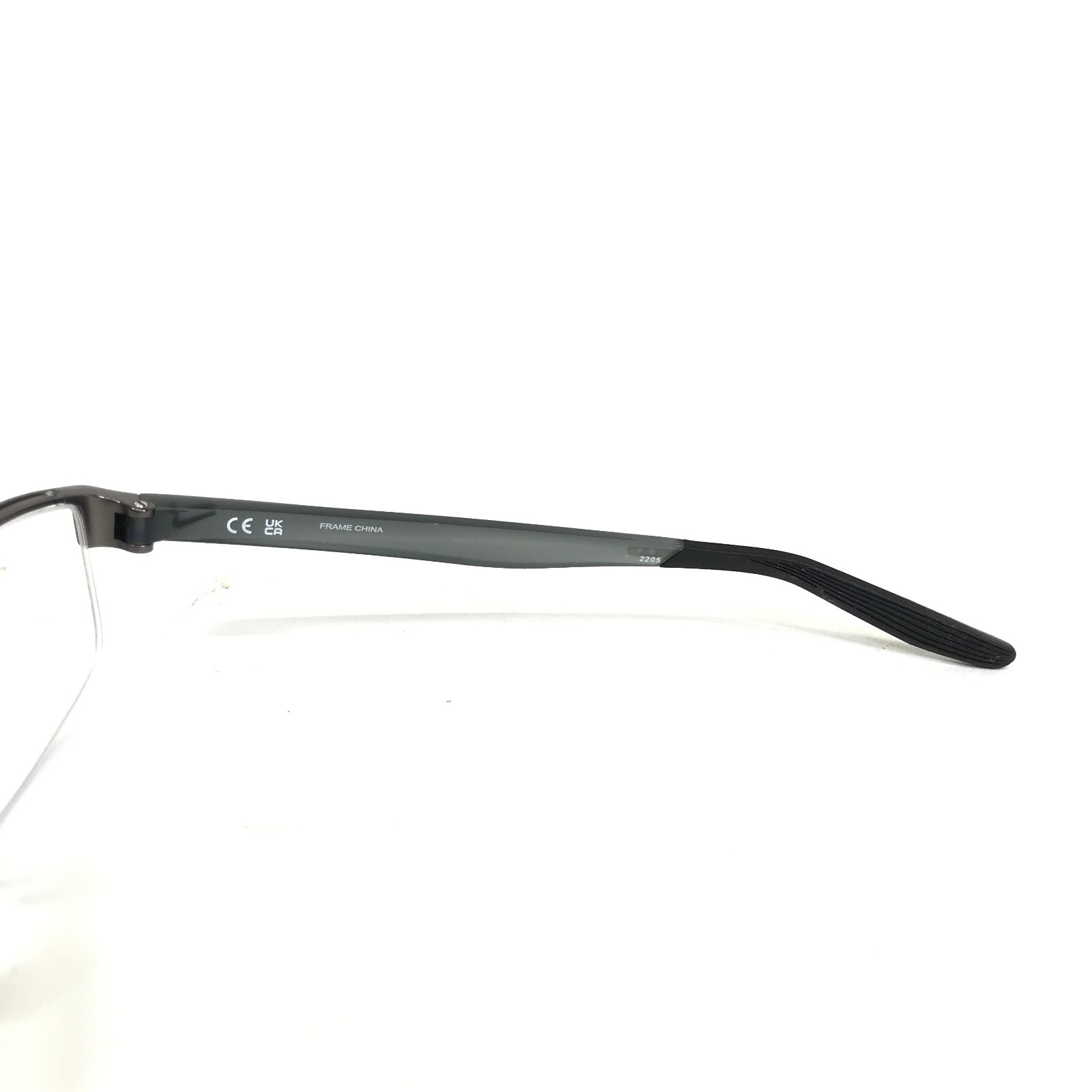 Nike Eyeglasses Frames 8138 071 Gunmetal Matte Smoke Gray Half Rim 56 ...