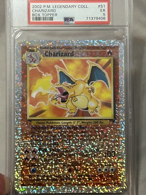 2002 CHARIZARD BOX TOPPER REVERSE HOLO LEGENDARY COLLECTION POKEMON PSA ...