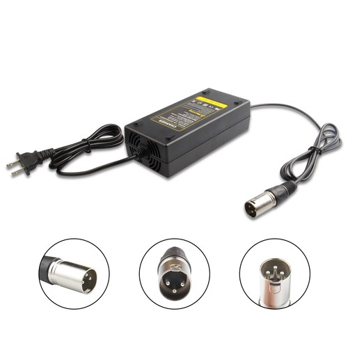 24V 5A Battery Charger 3-Pin XLR for Pride Mobility Jazzy Power Chair ...