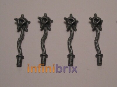 4x Lego Flails 59232 Silver Mace Weapons for Lord of the Rings, Castle ...