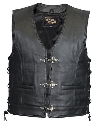 Biker Kutte Lederkutte Lederweste Clubweste Rockerweste Herren Chopper ...