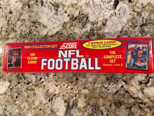 1990 Score NFL Football Cards Complete Set Box Factory Sealed Series 1 ...