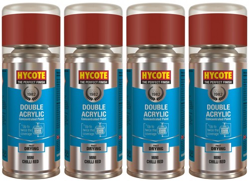 4x Hycote Mini Chilli Red 851 Spray Paint | eBay