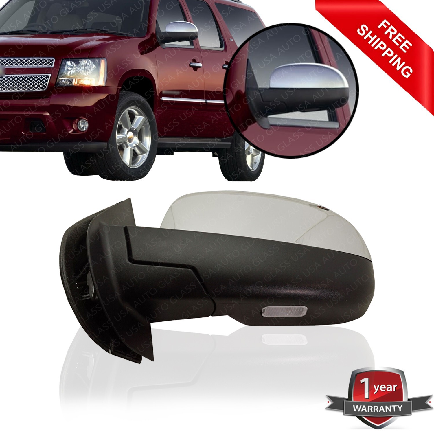 Mirror Driver Side For 2007-2014 Chevrolet Tahoe Suburban GMC Yukon | eBay