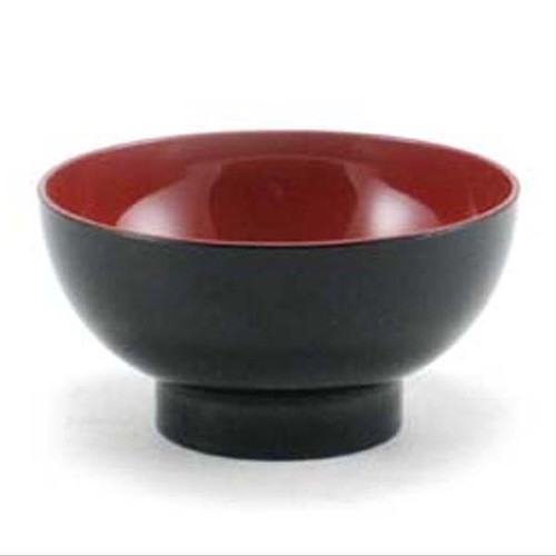 SET of 2 Japanese Sushi Miso Soup Rice Bowls 4.5"D Lacquered Made in ...