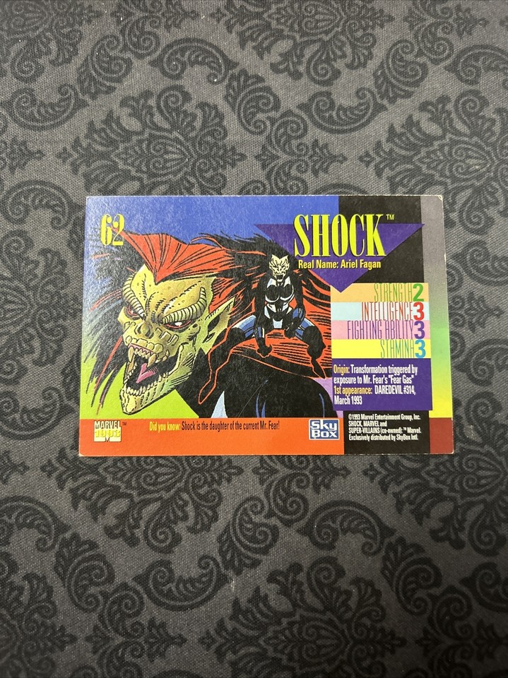 Shock 1993 Skybox Marvel Universe Series 4 #62 | eBay