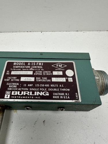 Burling A-1S-FMJ Temperature Control | eBay