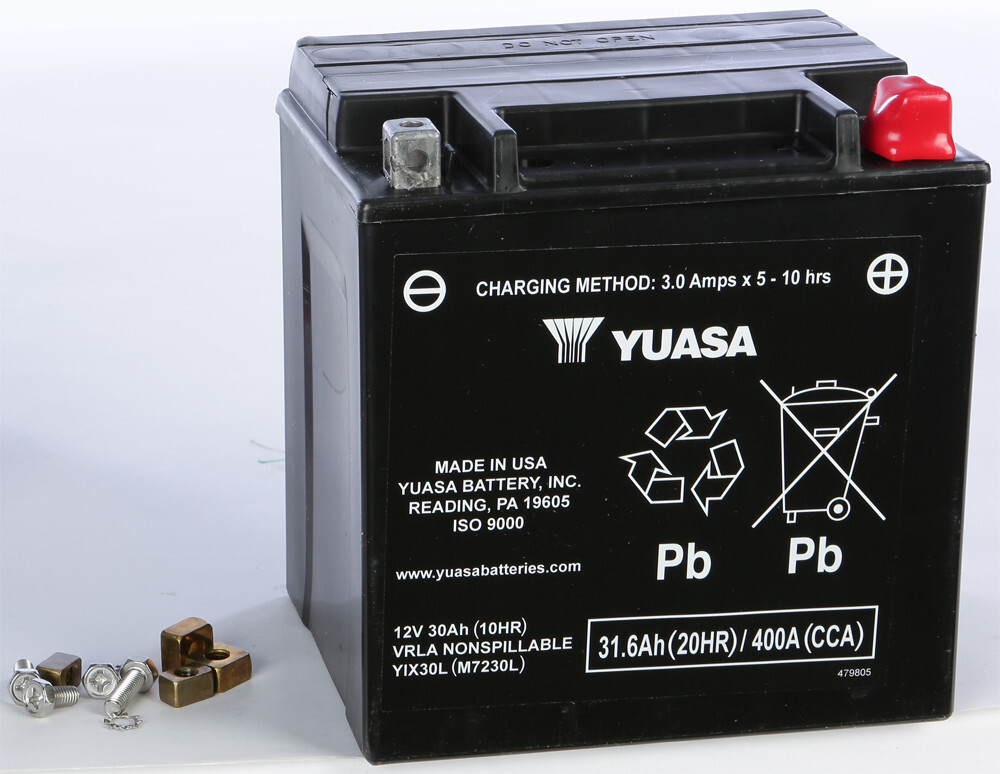 YUASA 2007-2016 Harley-Davidson FLHX Street Glide BATTERY YIX30L SEALED ...