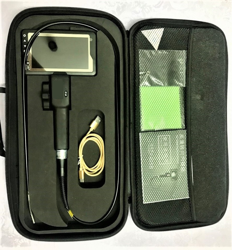 5.5mm 1m Long Articulating HD Borescope Videoscope 4.5" Monitor Auto ...