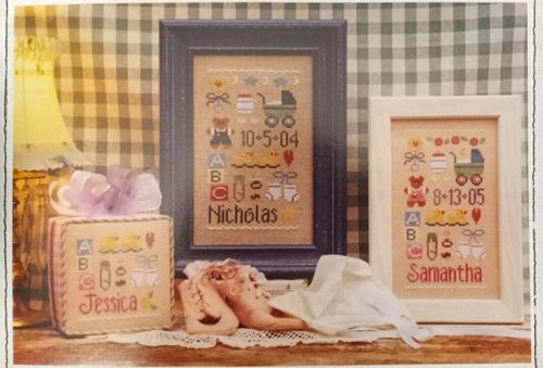 Lizzie * Kate Baby Sampler cross stitch pattern chart w/Buttons #115 ...