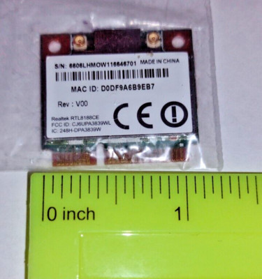 MODEM CARD MAC: DODF9A6B9EB7 S/N: 6606LHMOW116646701 | eBay