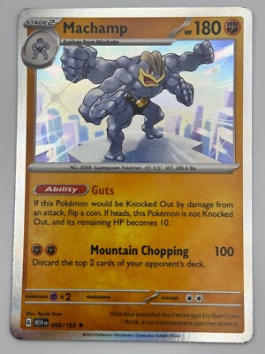 Pokemon TCG Card 151 Collection 068/165 Holo Rare Machamp | eBay