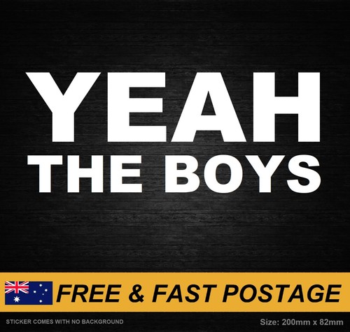 Yeah The Boys YTB Vinyl JDM 4x4 Decal Sticker Bogan Beer Funny Straya ...