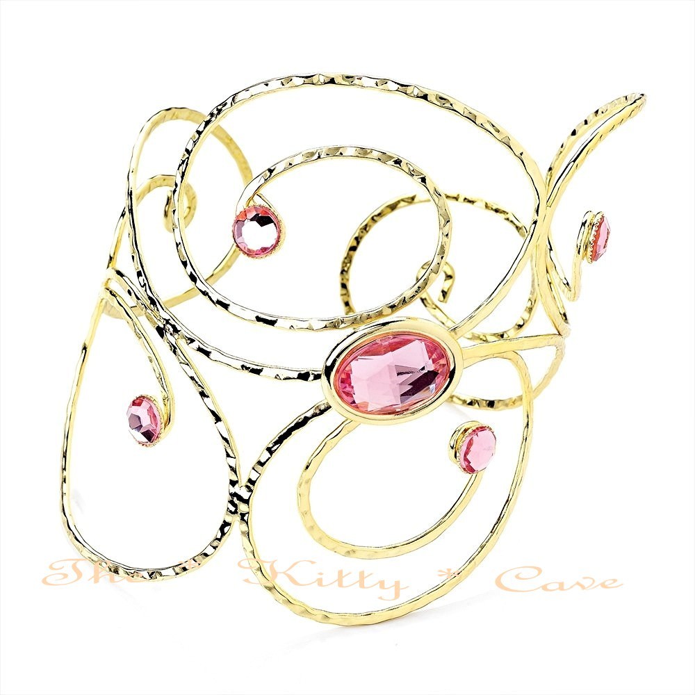 Sexy Bellydancing Egyptian Cleopatra Gold Spartan Crystal Armlet Arm ...