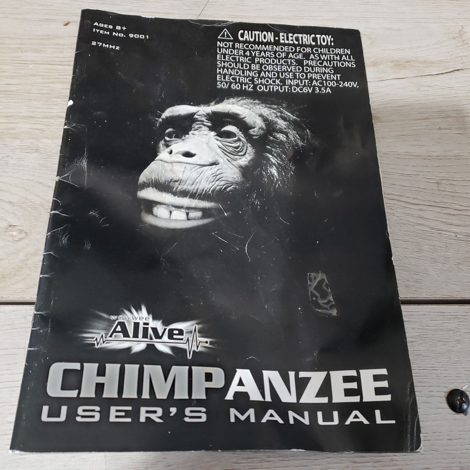 Wowwee Alive Chimpanzee Animatronics Monkey with remote and manual | eBay