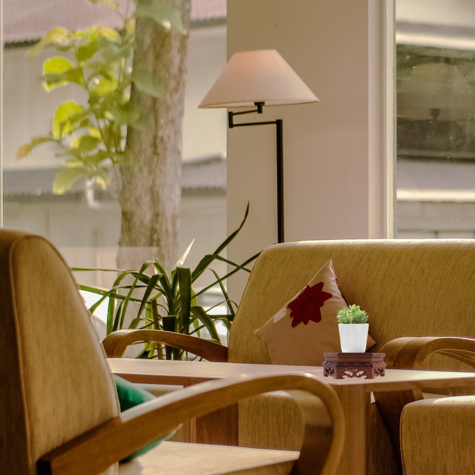 Decorative Wood Pedestal Creative Flower Pot Rack Flowerpot Stand ...