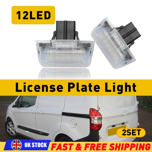 2Pair LED License Plate Light For Ford Transit Rear Number Plate Lamp ...