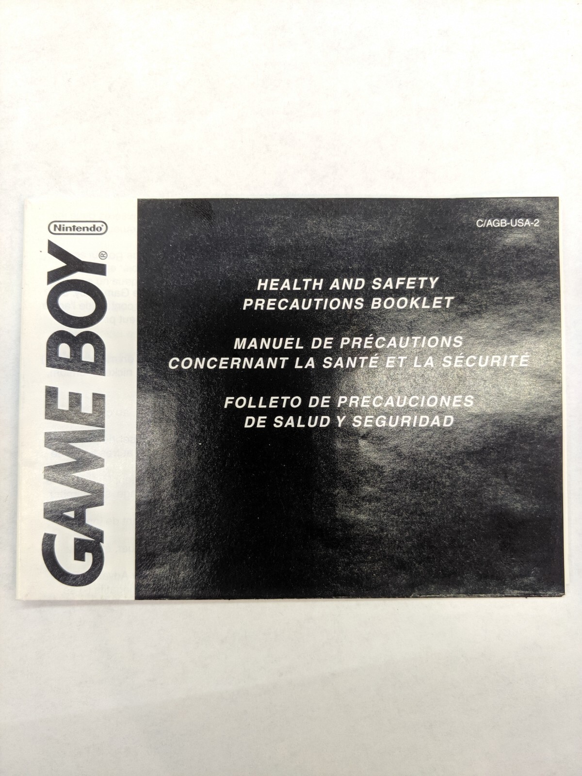 Game Boy Precautions Instruction Booklet Manual ONLY - Original C/AGB ...