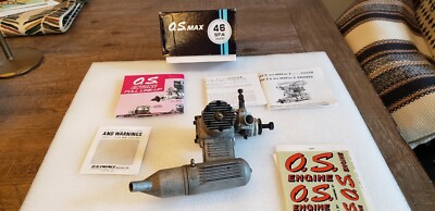 OS Max 46 SF Rc Airplane Engine with Muffler Glow Fuel used | eBay