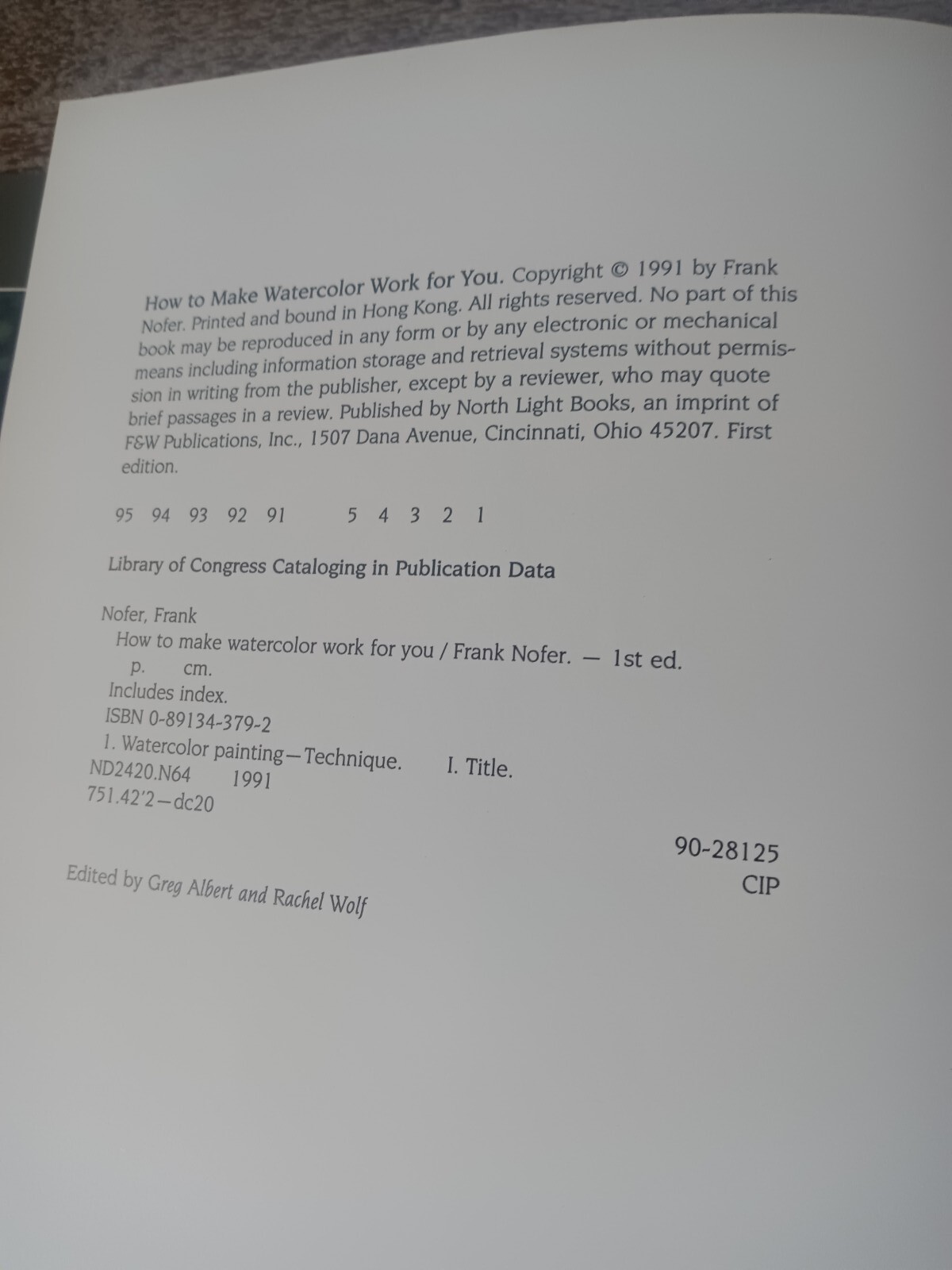 How+to+Make+Watercolor+Work+for+You+by+Frank+Nofer+%281991%2C+Hardcover ...