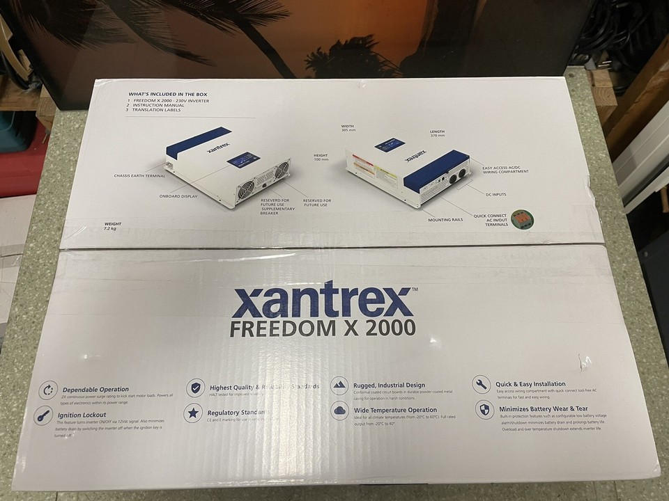 Xantrex Freedom Power Inverter, XC2000 - 230V, 12V DC - 230V AC, P#817 ...