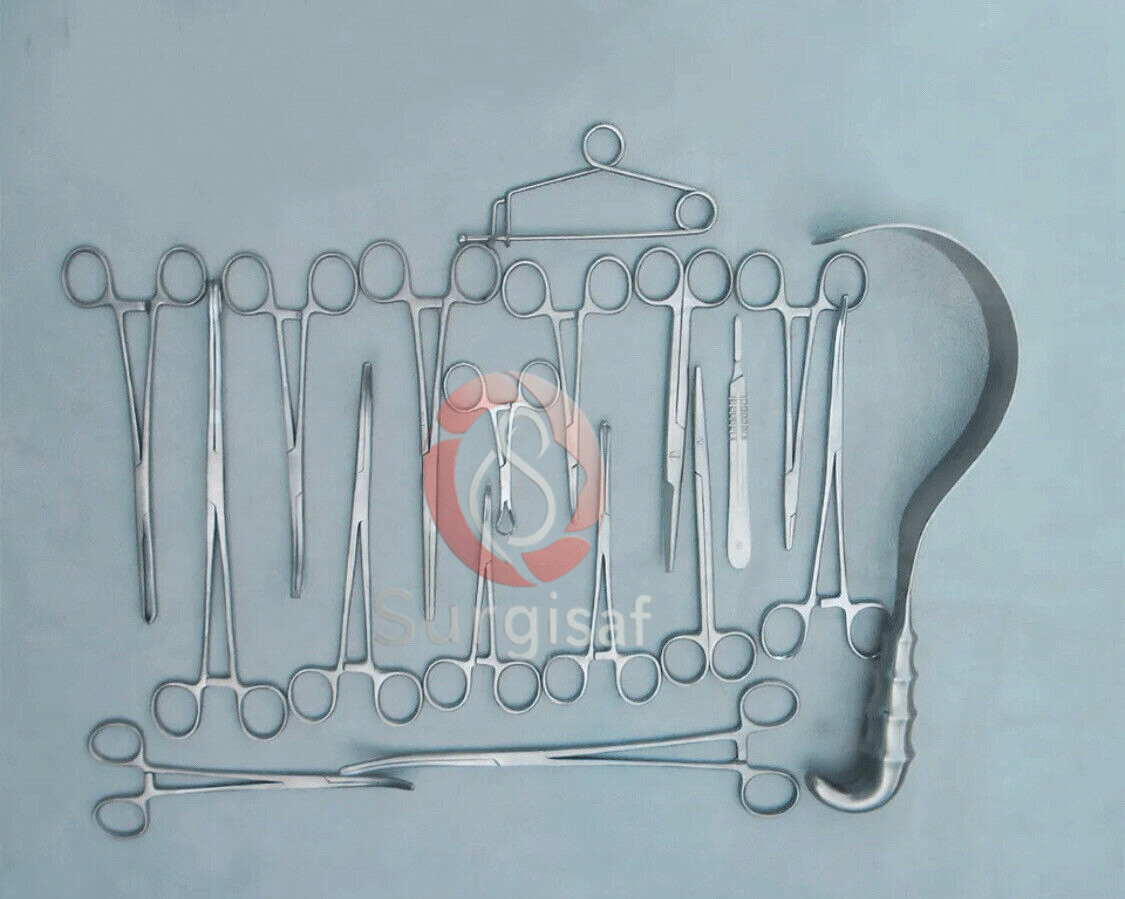 18 Piece Hysterectomy instrument Set High Good Quality Surgical General ...