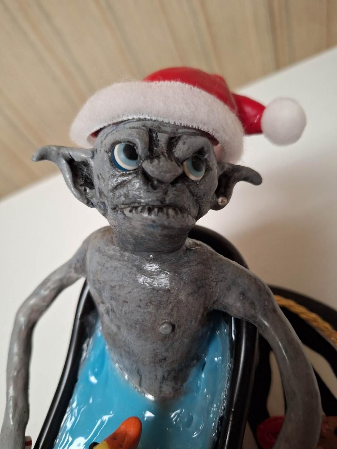 OOAK Gargoyle Elf Fairy Fae Santa's Little Helper in Bath Clay ...
