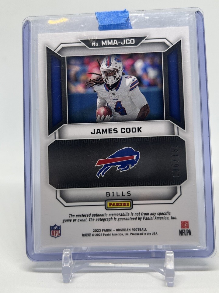 2023 Obsidian Matrix Material Bills James Cook Patch Auto /199 | eBay