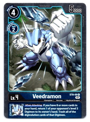 Veedramon ST8-05 (R) Digimon FOIL Card | eBay