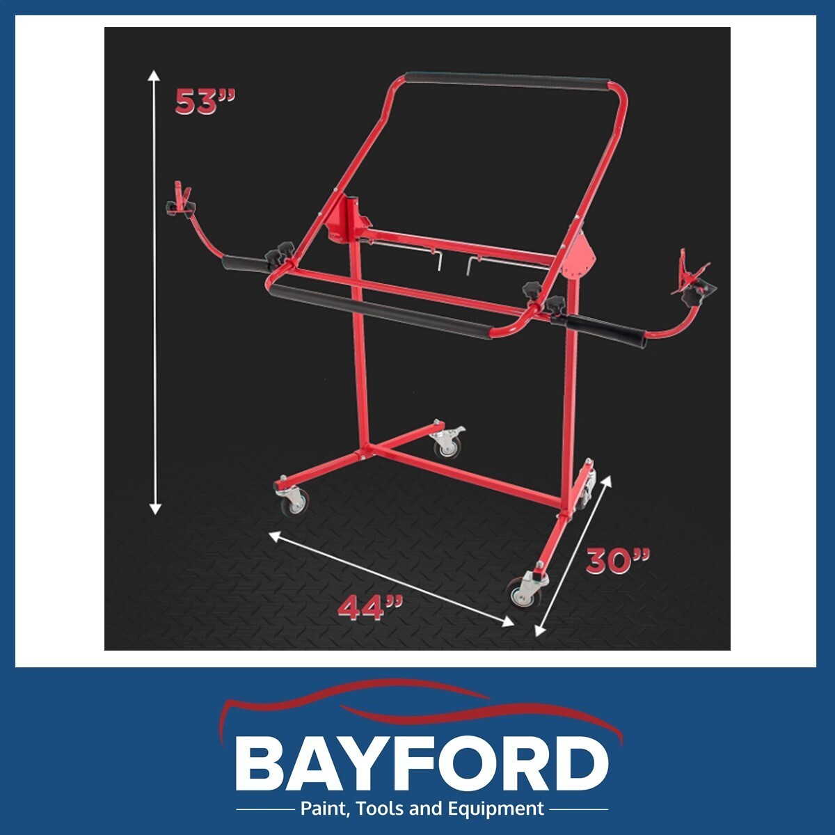 ADJUSTABLE ROTATING BUMPER PAINT STAND FOR SPRAY PAINTING & PANEL ...