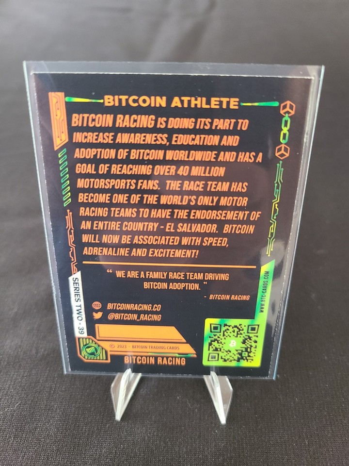 BTC Bitcoin Trading Cards Fud Busters #39 BITCOIN RACING | eBay