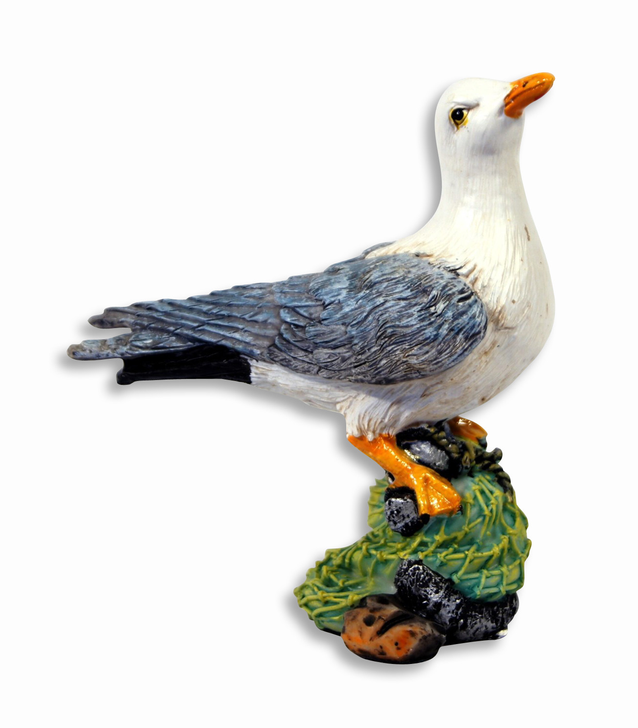 Hand Painted 4" Seagull Sea Bird Statue Figurine Sculpture 75T-A | eBay