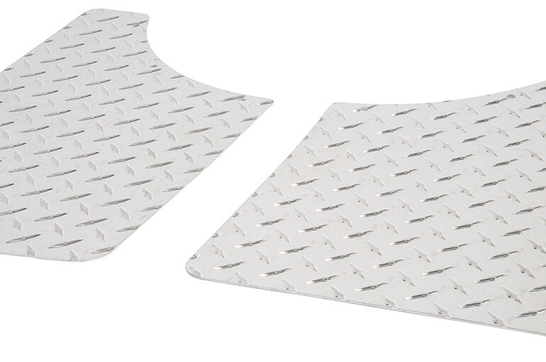 Dee Zee Silver Diamond Plate Mud Flaps Fits Chevrolet Dodge Ford GMC ...