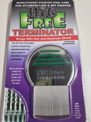 *ORIGINAL DESIGN* Nit Free Terminator Comb Rid Head Lice uni sex ...