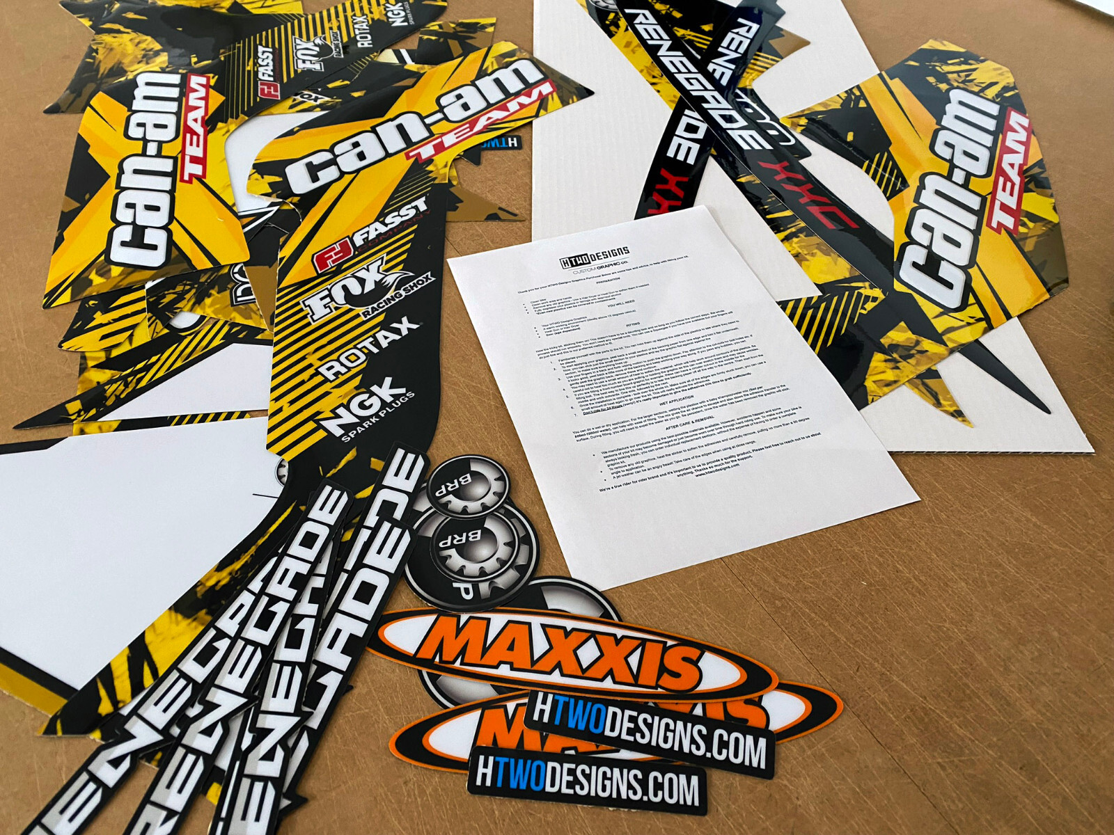 CAN-AM RENEGADE GRAPHICS 570/800/1000 GRAPHIC KIT STICKERS CAN AM CANAM ...