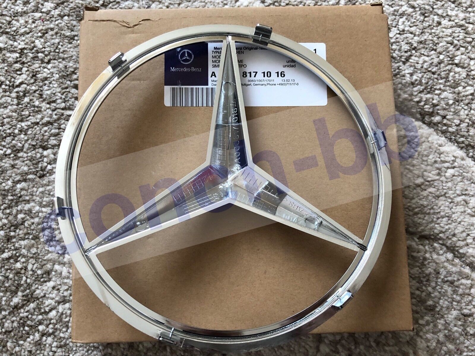 A0008171016 Genuine Mercedes-Benz Chrome Radiator Grille Star Badge ...