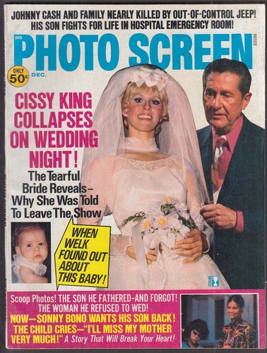 PHOTO SCREEN Cissy King Sonny Bono Johnny Cash 12 1974 | eBay