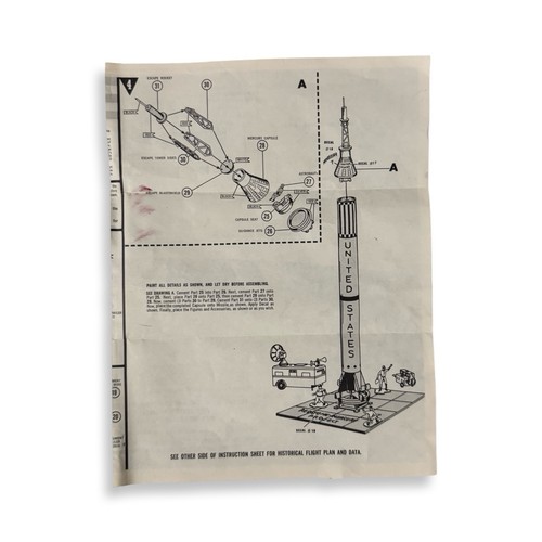 Revell Redstone Missile w/Mercury Capsule 1/110 1961 H-1832 ...