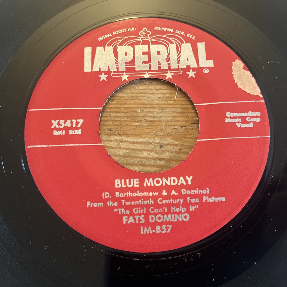 Fats Domino 45 rpm Vinyl Record Lot of 4 Blueberry Hill Imperial Label ...