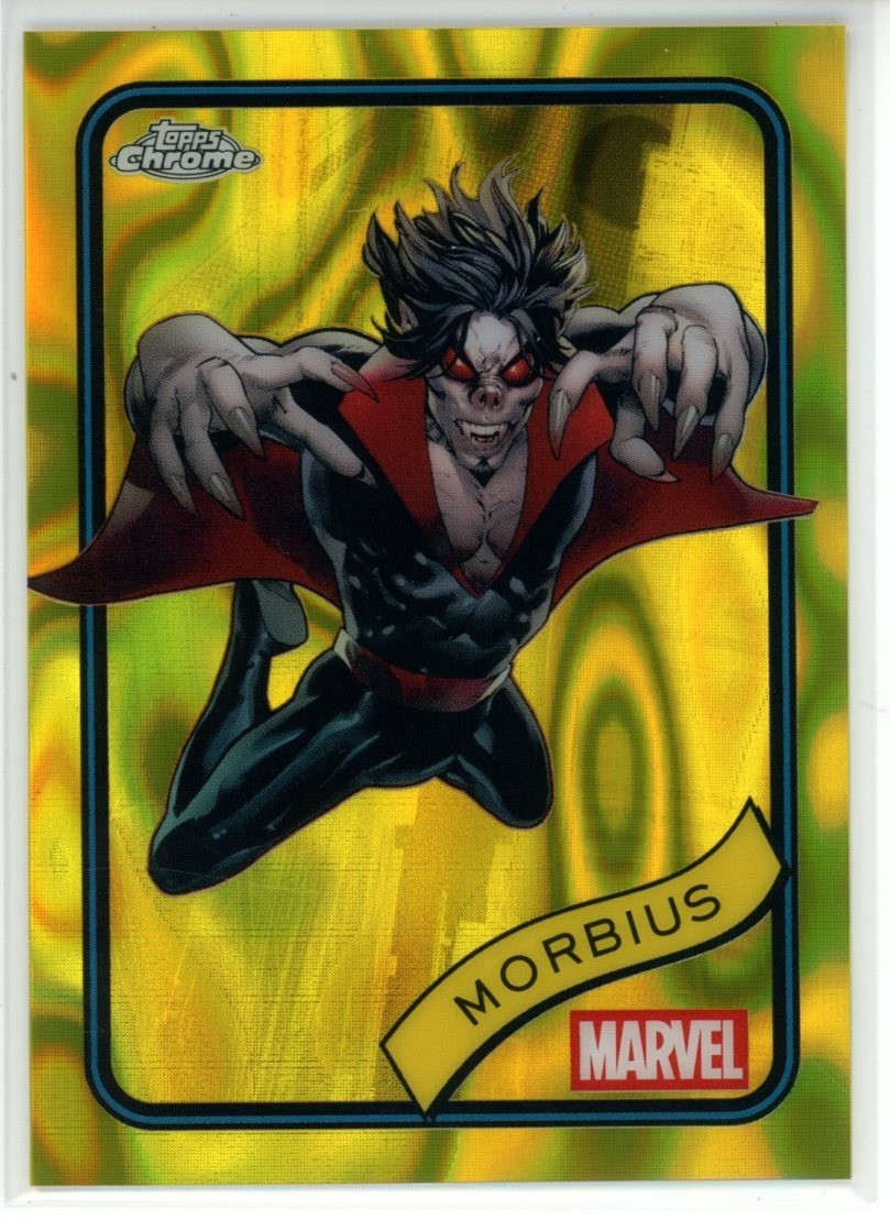 2025 Topps Chrome Marvel Morbius Yellow Lava Refractor #1 | eBay