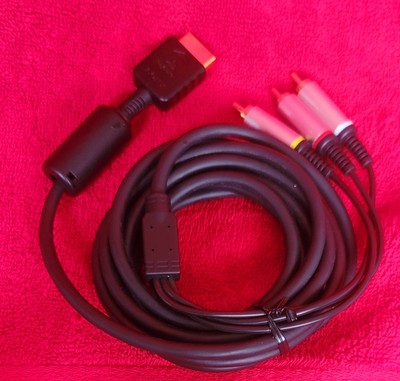 Official OEM Sony Playstation PS2 PS3 Gold Tip Component HD Audio Video ...