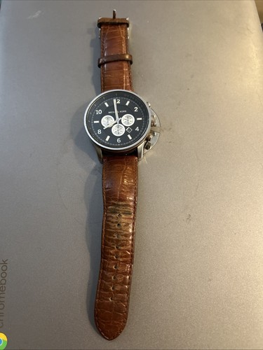 J) Michael Kors MK8074 Chronograph Black Dial Analog Quartz Men's Watch ...