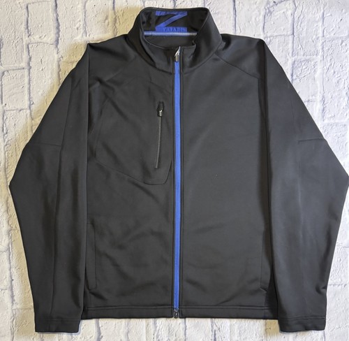 Zero Restriction Full Zip Golf Jacket Size XL Black Blue | eBay
