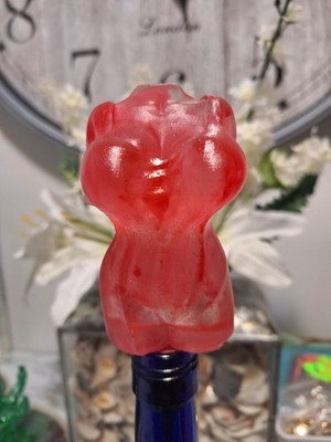 Handmade Epoxy Resin Art Sexy Lady in Red Wine Bottle Topper | eBay