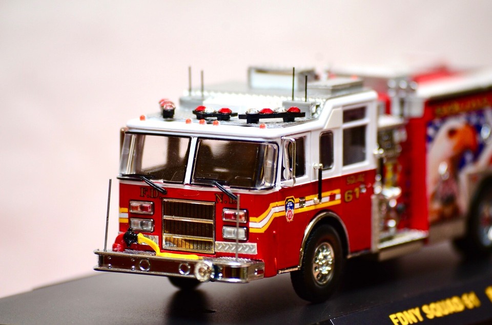 Code 3 FDNY Pierce Squad 61 *** Custom Built *** | eBay