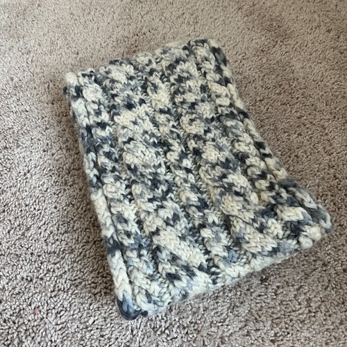 A.P.C. Unisex 100% Wool Chunky Knit Marled Rectangle Scarf 57" x 8.5 ...