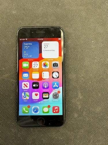 iPhone SE (3rd generation) MIDNIGHT 64GB Ultra/Mint Mobile Back Is ...