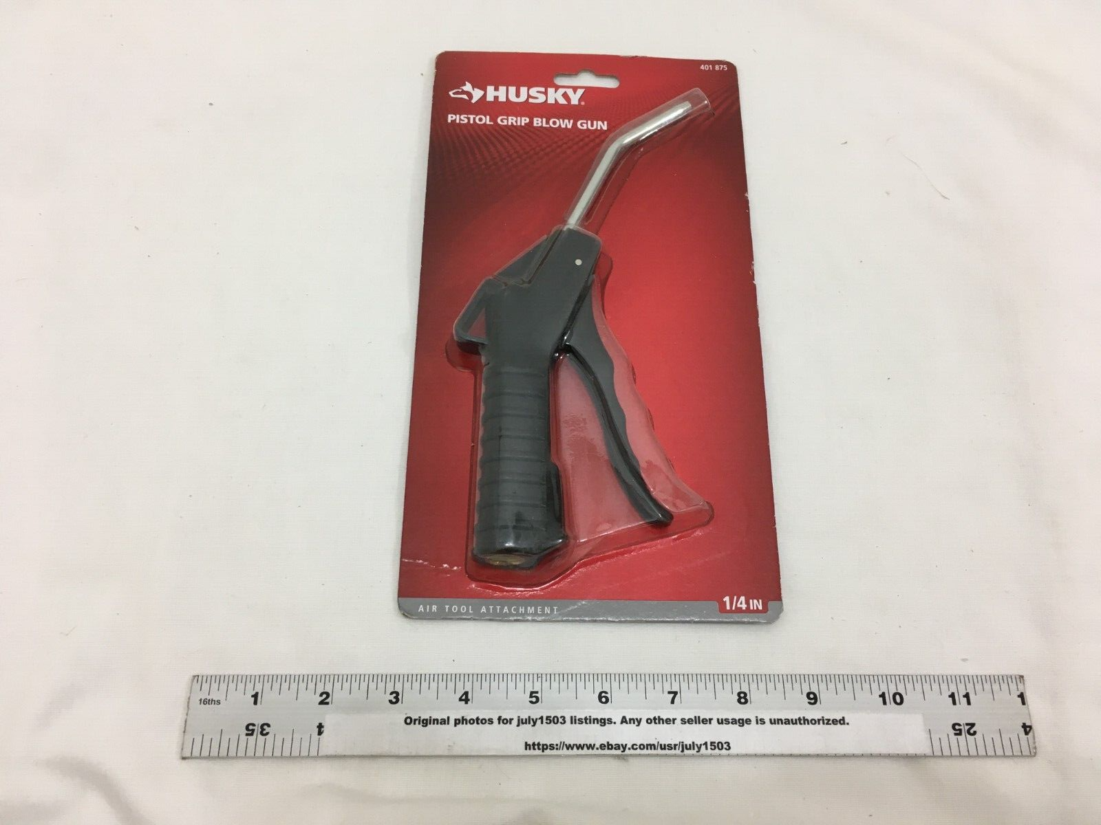 (1) NEW Husky Pistol Grip 1/4" Blow Gun - 1/4" Female NPT Threads - 401 ...
