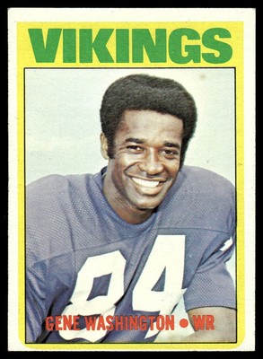 1972 Topps Gene Washington Minnesota Vikings #218 | eBay